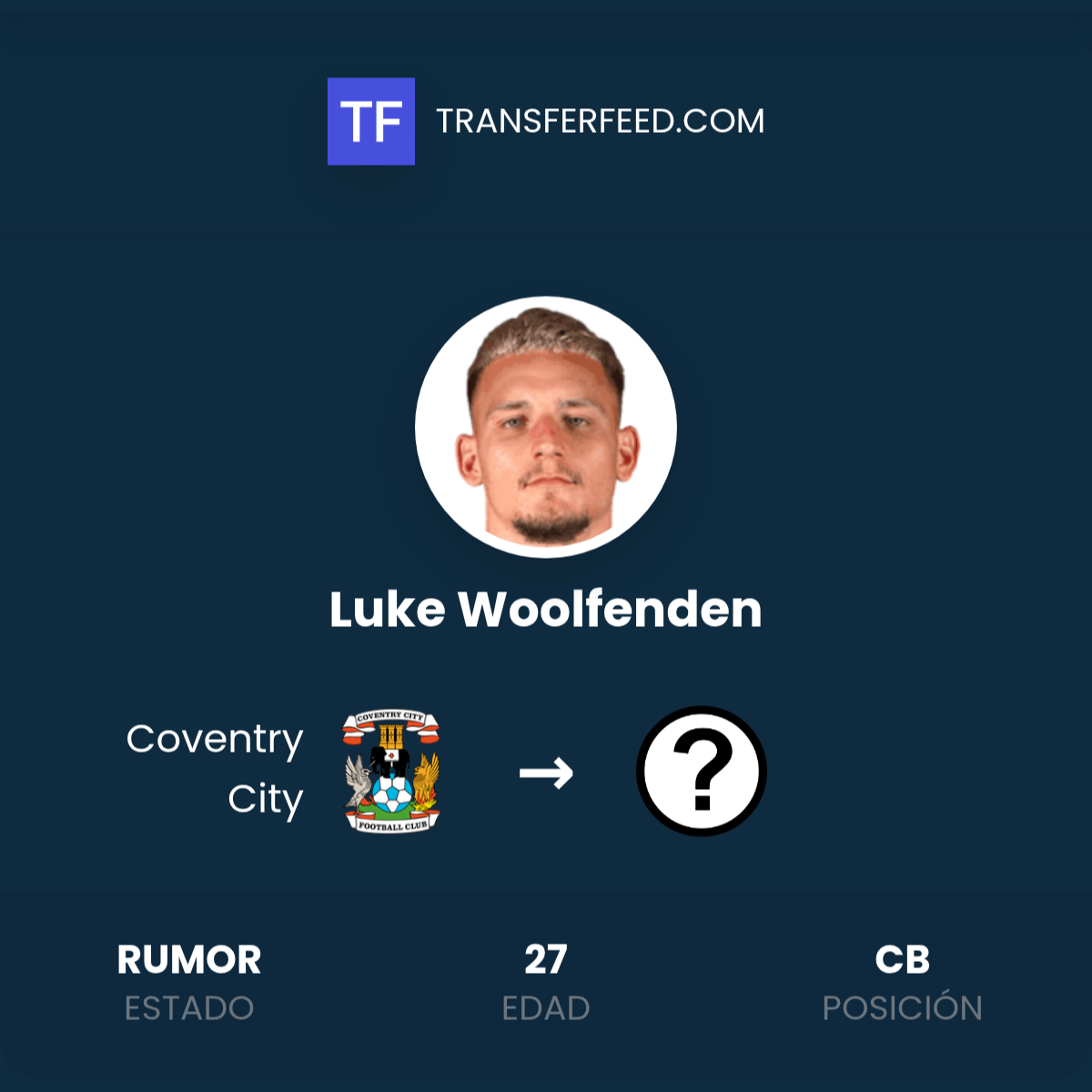 ¿Luke Woolfenden deja Coventry City? - TransferFeed
