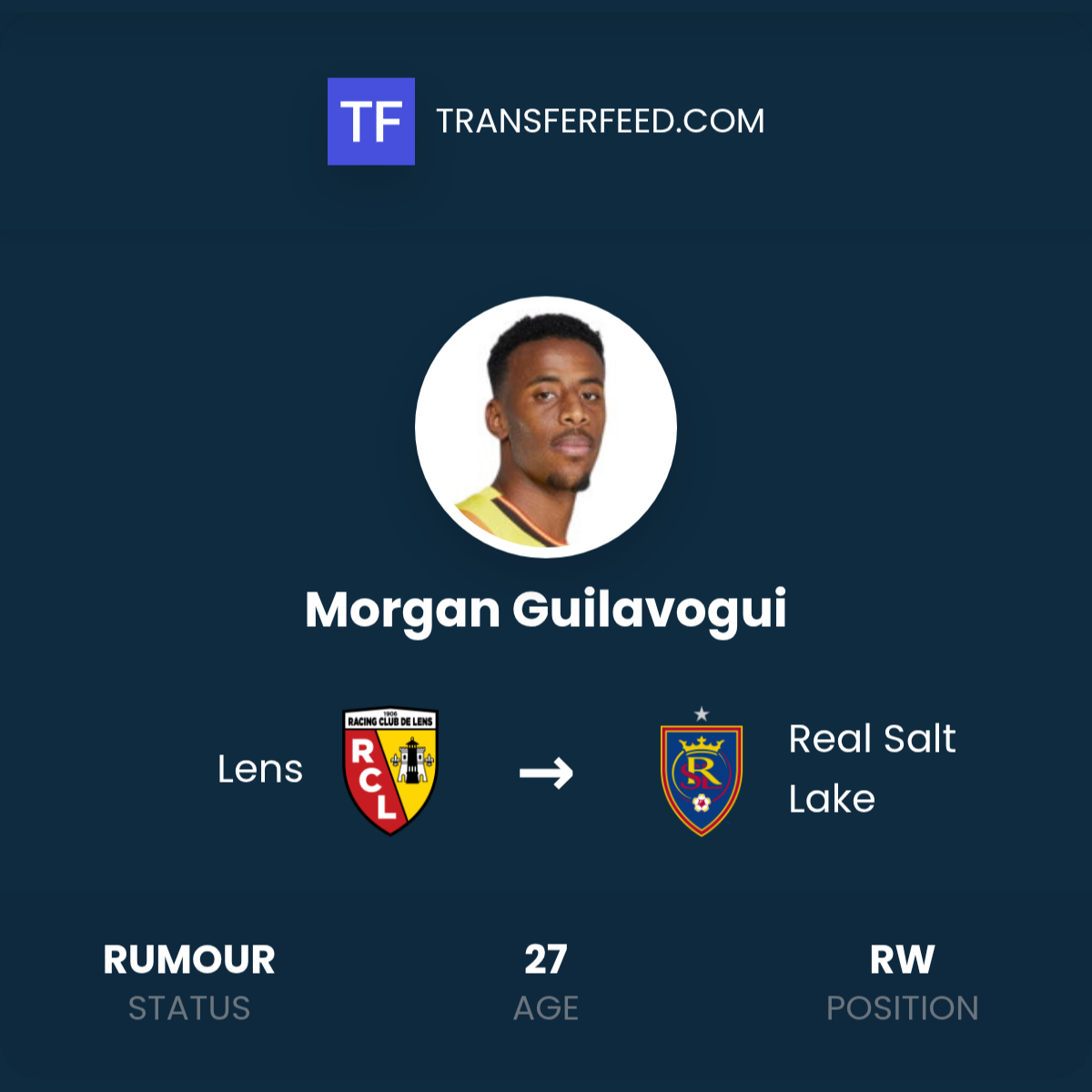 Morgan Guilavogui Transfer from Lens to Real Salt Lake - TransferFeed